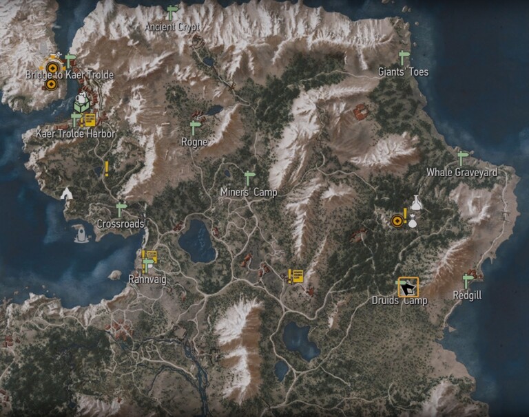 Witcher 3 All Skellige Places of Power Locations Guide - VULKK.com