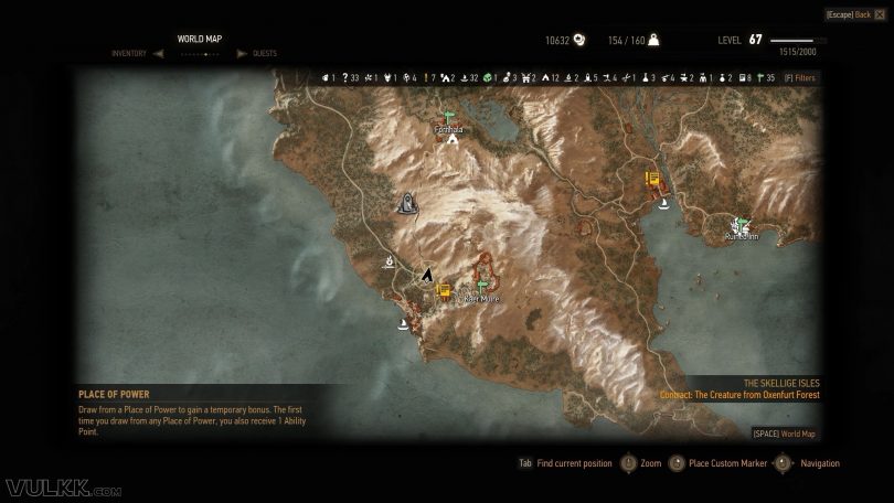 Witcher 3 All Skellige Places of Power Locations Guide - VULKK.com