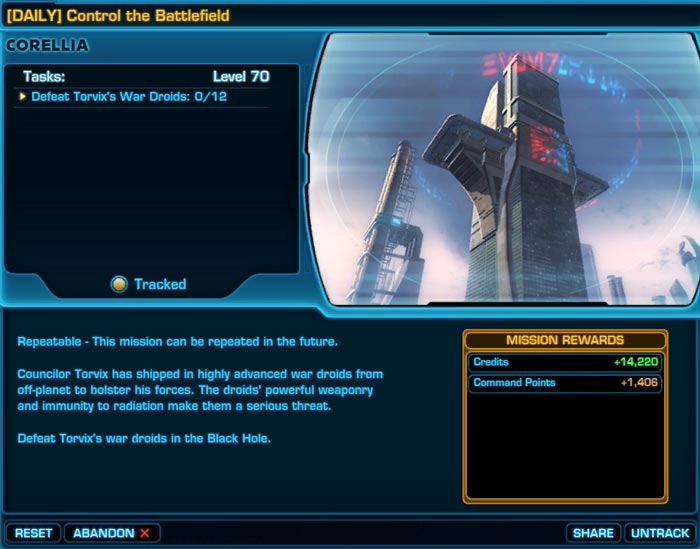 SWTOR Black Hole Daily Area Guide - VULKK.com