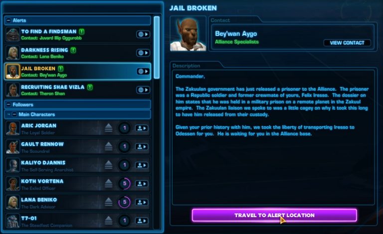 How to unlock Felix, Mako and Akaavi in SWTOR Knights of the Eternal ...