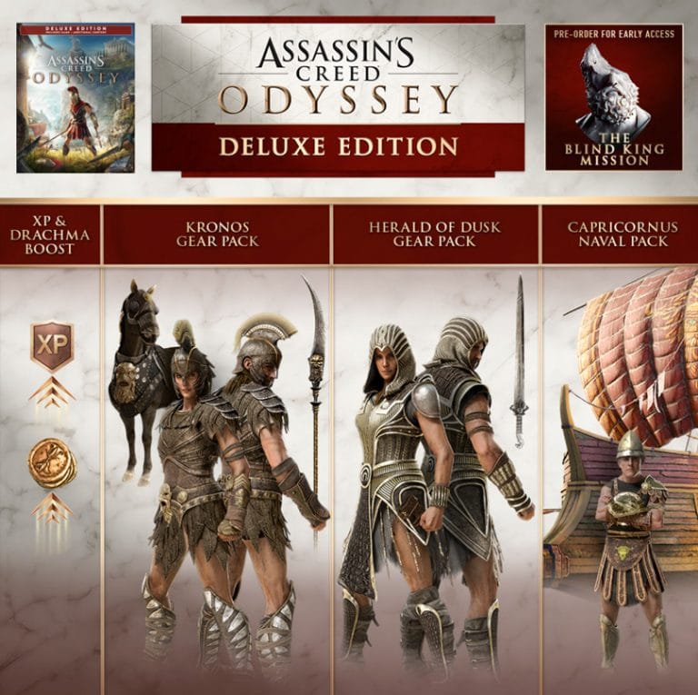 AC Odyssey Editions and Season Pass Contents - VULKK.com
