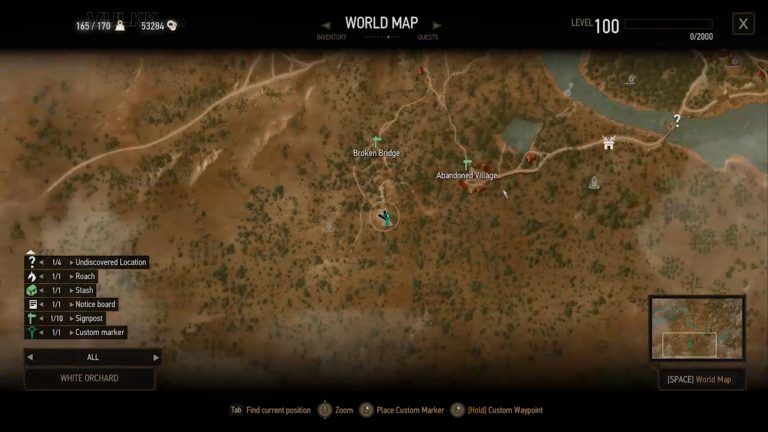 Witcher 3: White Orchard Places of Power Locations - VULKK.com