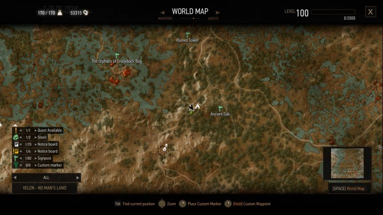 WITCHER 3 All Velen and Novigrad Places of Power Locations Guide ...