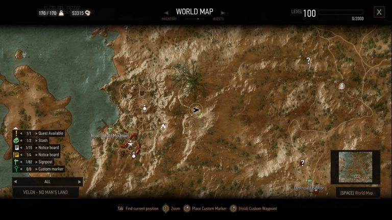 WITCHER 3 All Velen and Novigrad Places of Power Locations Guide ...