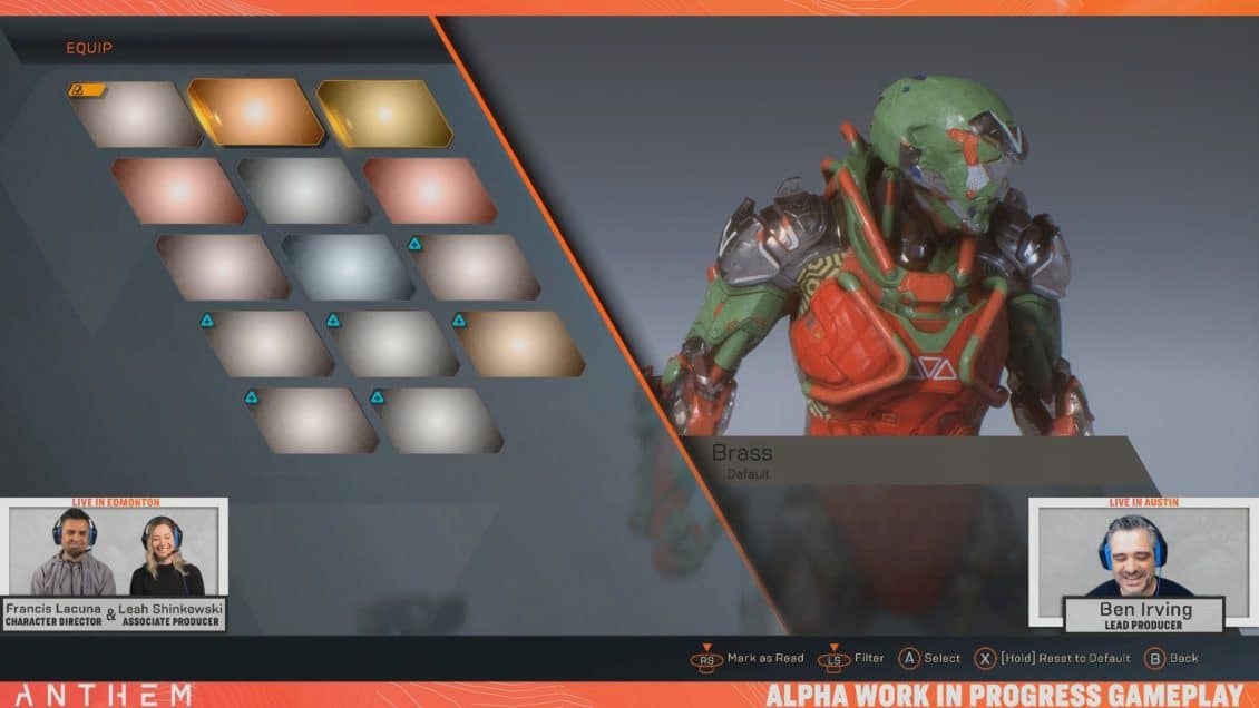 ANTHEM Appearances and Outfits Guide (Updated) - VULKK.com