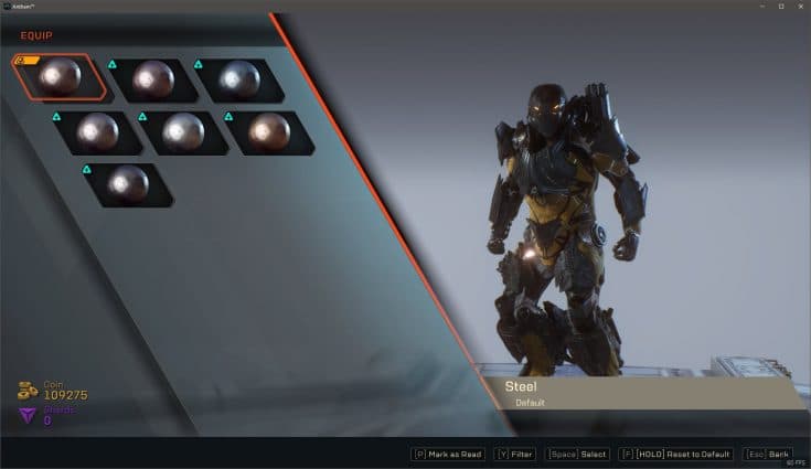 ANTHEM Appearances and Cosmetic Outfits Guide - VULKK.com