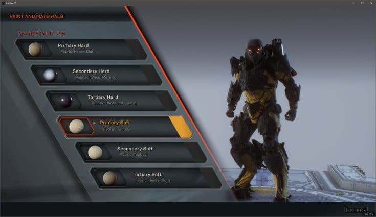 ANTHEM Appearances and Cosmetic Outfits Guide - VULKK.com