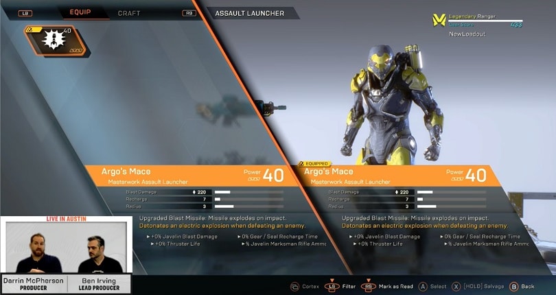 ANTHEM Loadouts and Gearing Guide - VULKK.com