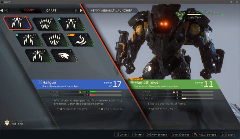 ANTHEM Loadouts and Gearing Guide (Updated) - VULKK.com