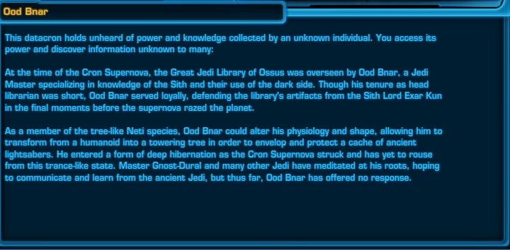 SWTOR Ossus Datacron Locations Guide - VULKK.com