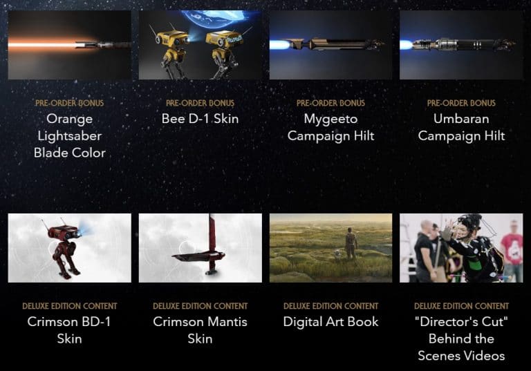 Star Wars Jedi Fallen Order Editions Guide - VULKK.com