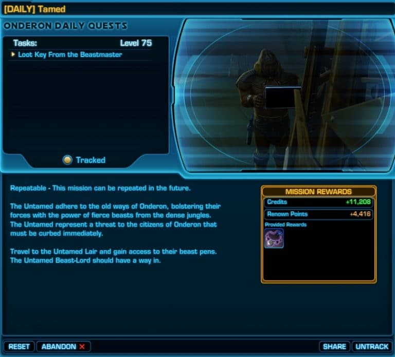 SWTOR Onderon Daily Missions Guide - VULKK.com