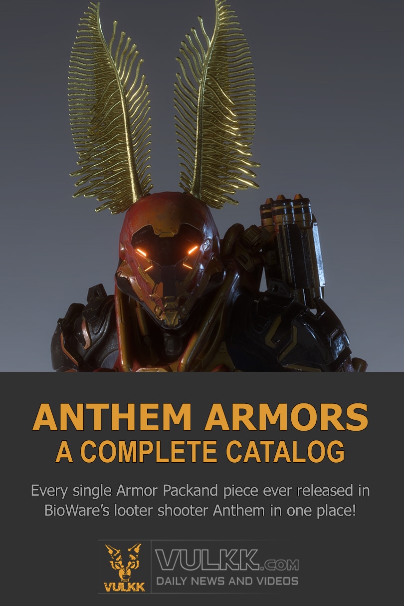 ANTHEM Javelin Armors Complete Catalog - VULKK.com