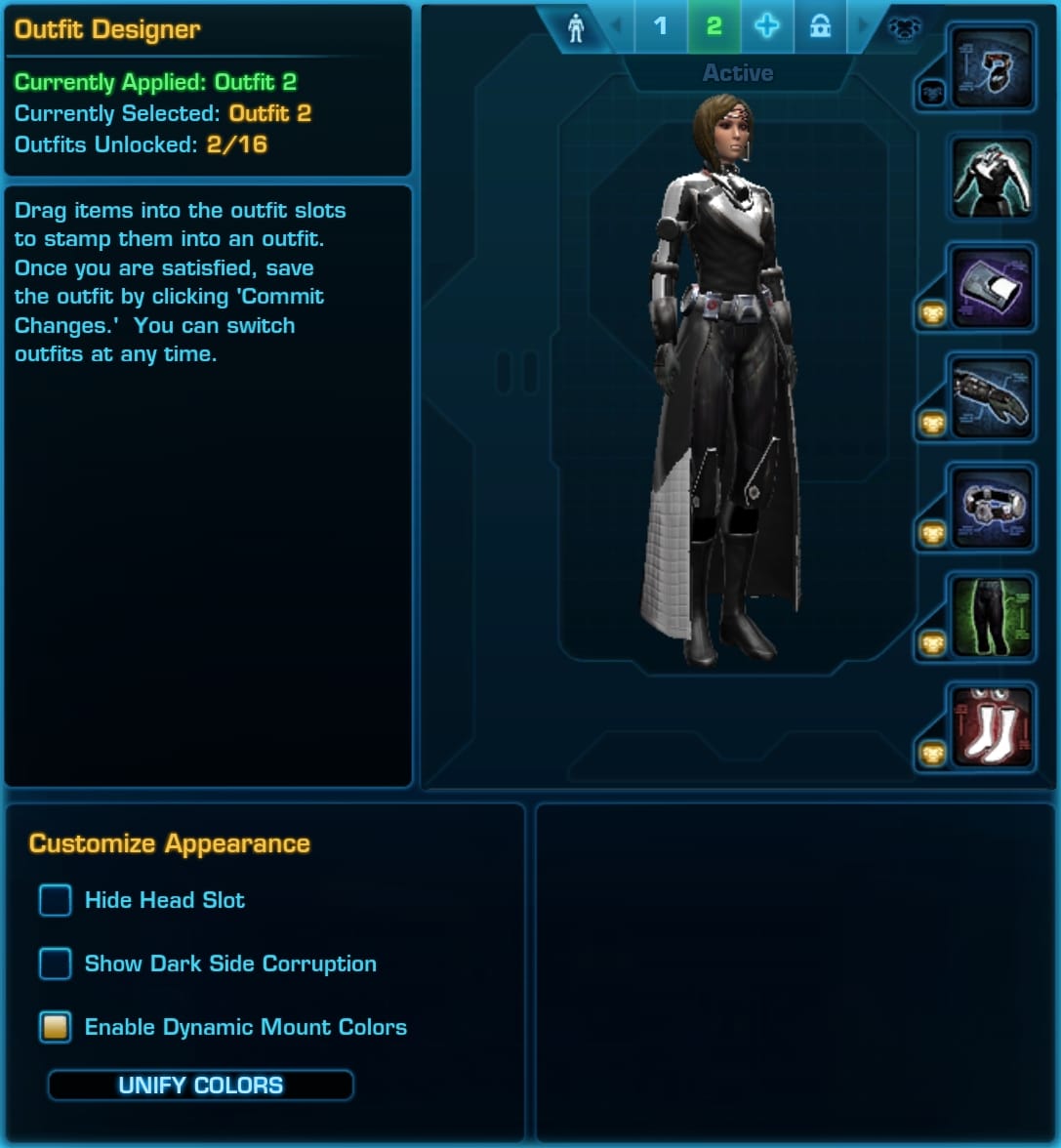 SWTOR Gear vs Outfits Guide: what is the difference - VULKK.com