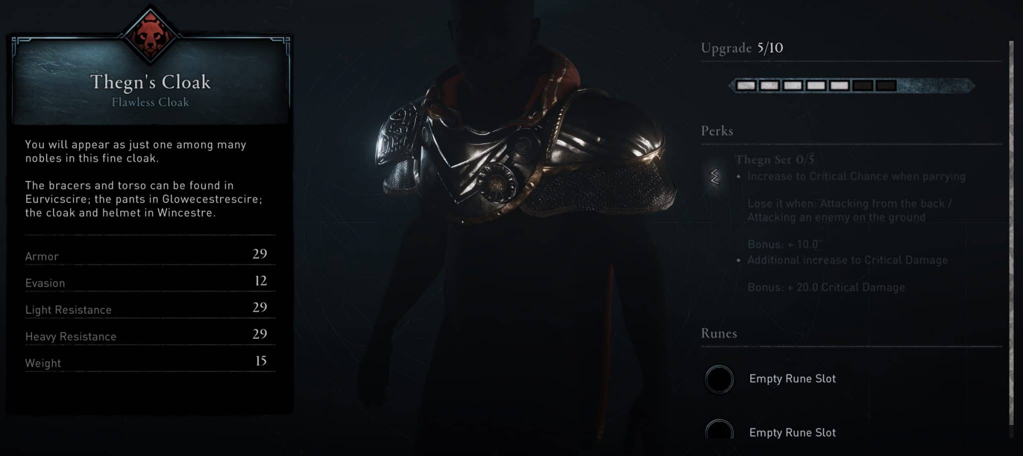 Assassin's Creed Valhalla Thegn Armor Set Locations Guide - VULKK.com