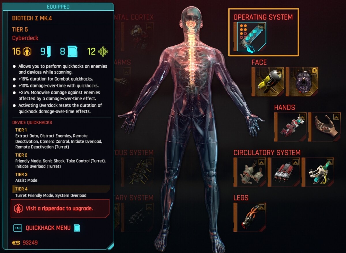 How gear works in Cyberpunk 2077 - VULKK.com