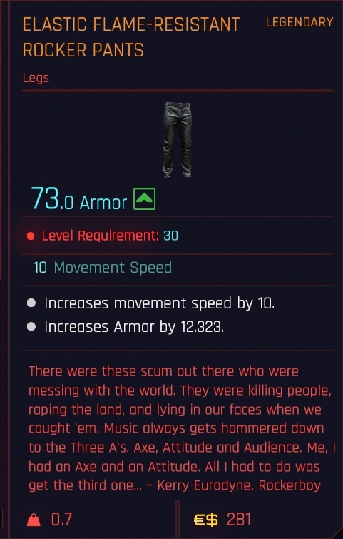 How to get the Legendary Rocker Armor Set in Cyberpunk 2077 - VULKK.com