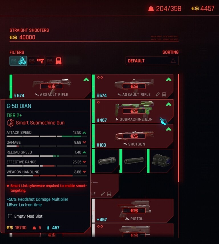 How gear works in Cyberpunk 2077 - VULKK.com