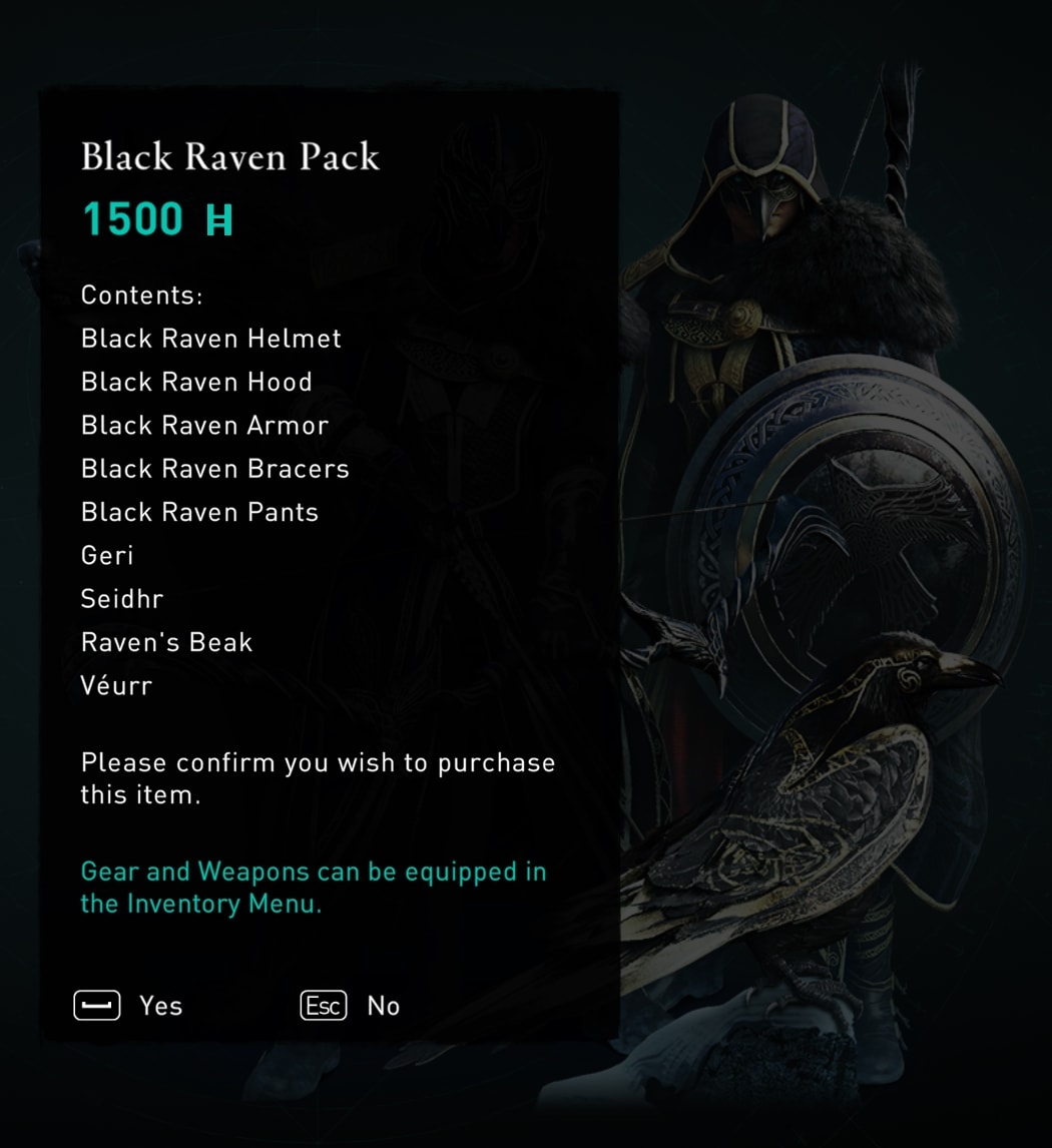 AC Valhalla Black Raven Packs Overview (March 2) - VULKK.com
