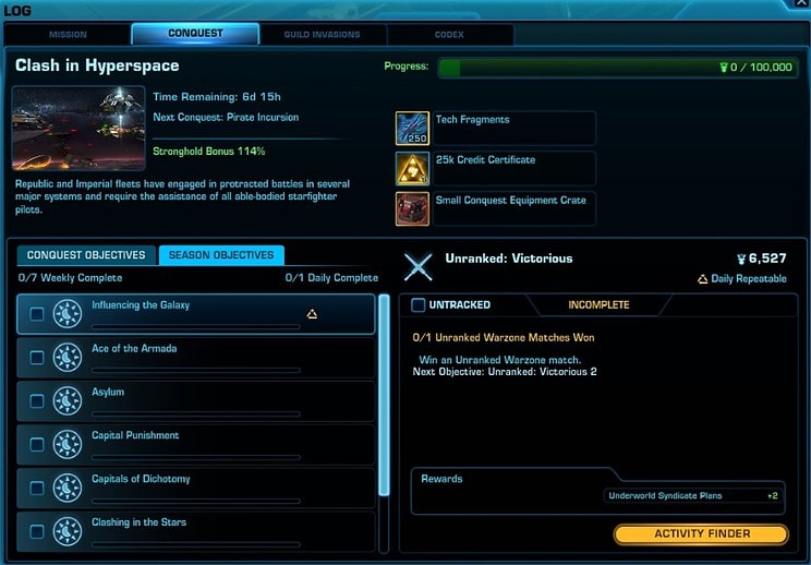 SWTOR Galactic Season 5 Guide and Rewards List - VULKK.com