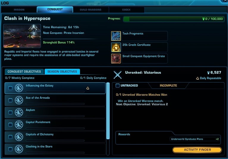 SWTOR Galactic Season 5 Guide and Rewards List - VULKK.com