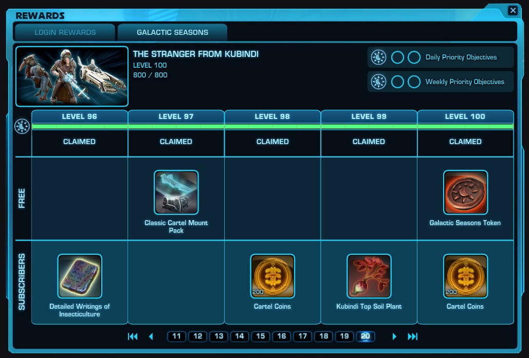 SWTOR Galactic Seasons Guide - VULKK.com