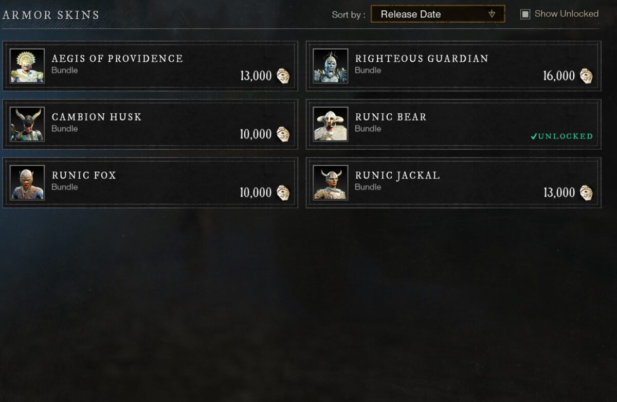 New World Store Guide and Items Overview - VULKK.com