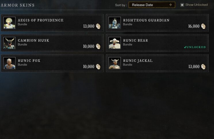 New World Store Guide and Items Overview - VULKK.com