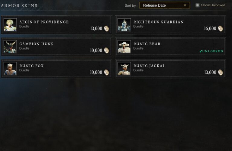 New World Store Guide and Items Overview - VULKK.com