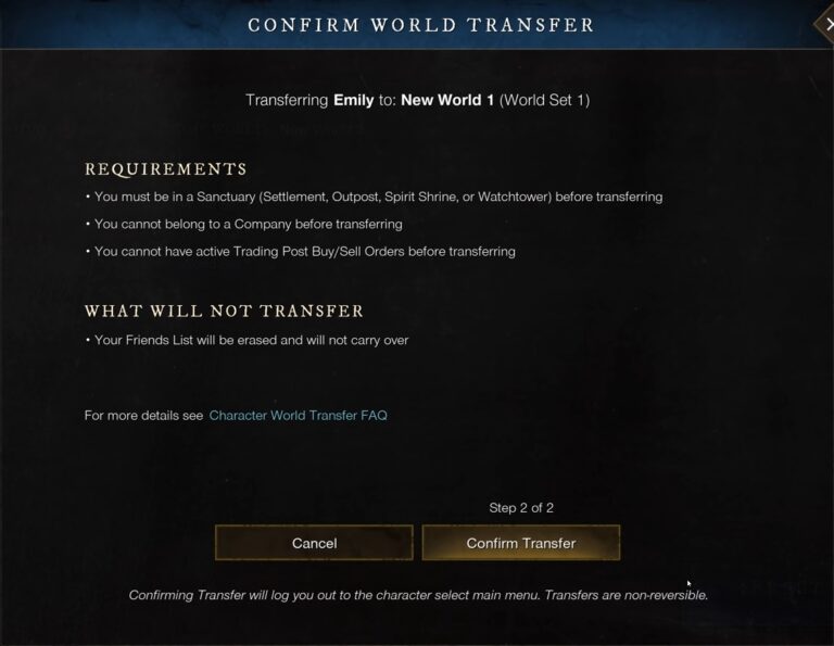 New World Server Transfer Guide: everything you should know - VULKK.com