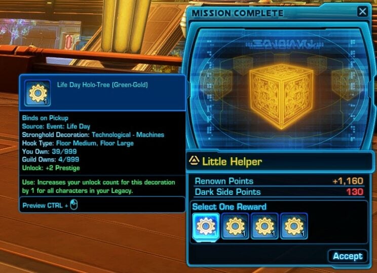 SWTOR Life Day Event Guide and Rewards List 2025-2026 - VULKK.com