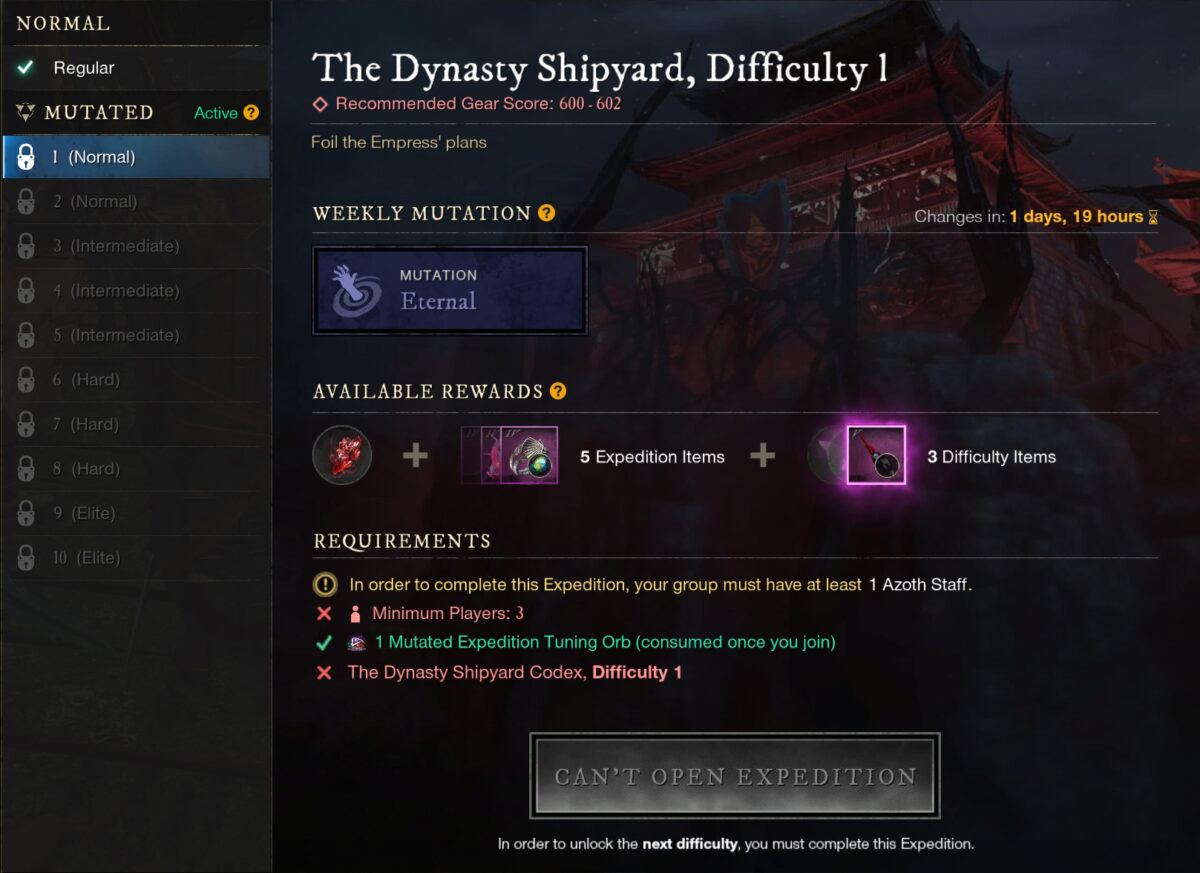 New World Mutated Expeditions and Mutators Guide - VULKK.com