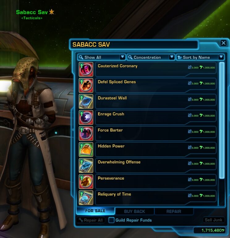 SWTOR 7.0 EndGame Gearing Guide for level 80 - VULKK.com