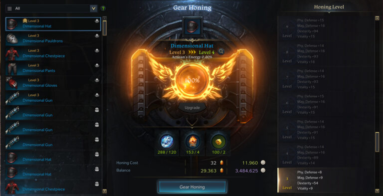 Lost Ark Gear Honing and Gear Transfer Guide: how it works - VULKK.com