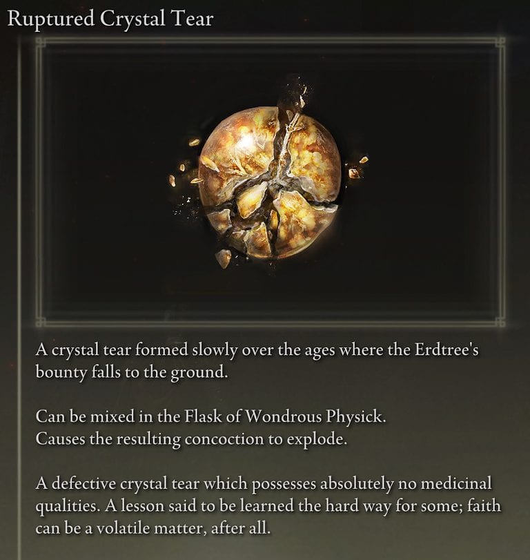 Elden Ring Flask of Wondrous Physick and Crystal Tears Locations Guide ...