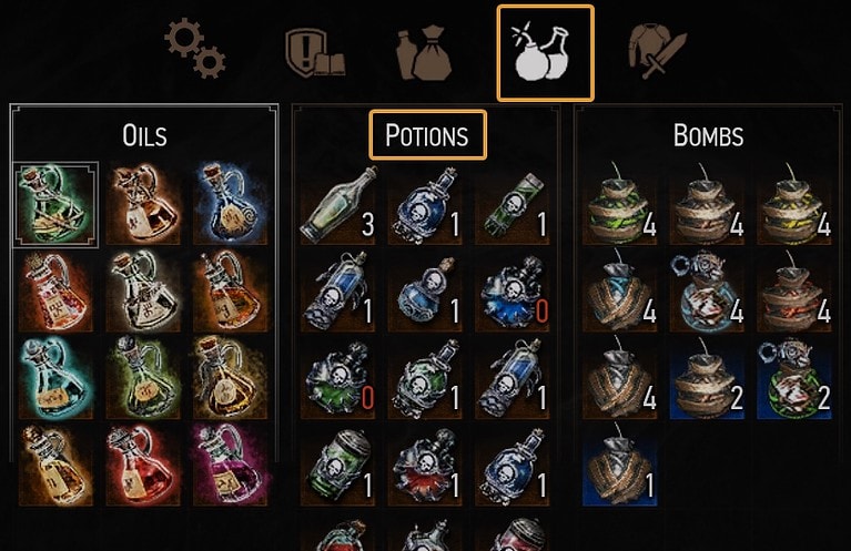 Full Witcher 3 Decoctions Catalog and Locations Guide - VULKK.com