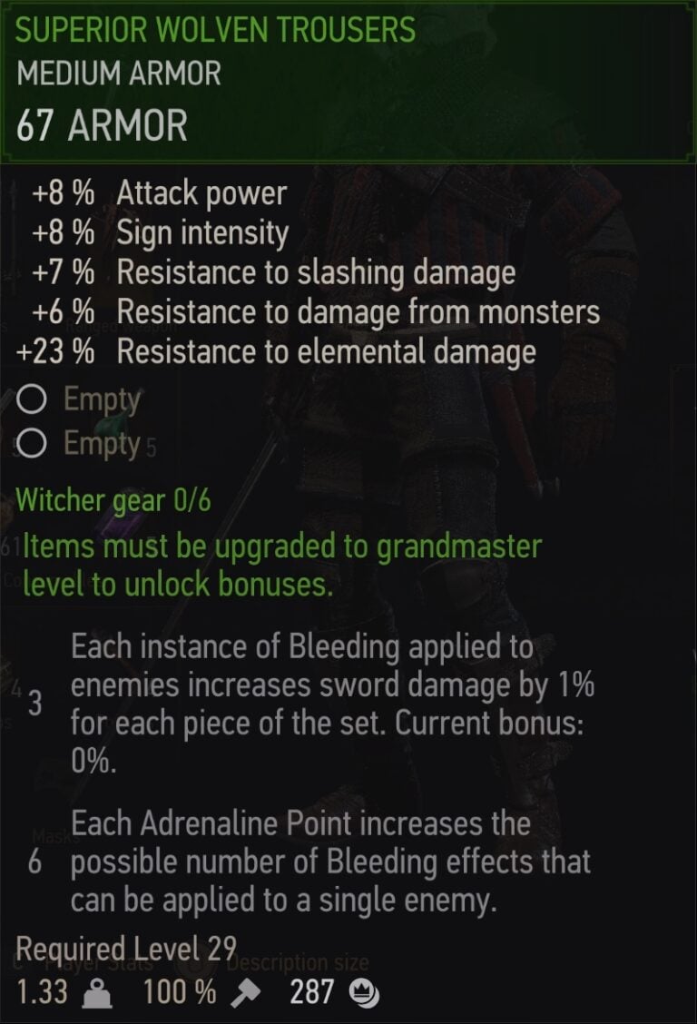 How to get the Superior Wolven Gear in The Witcher 3 (Wolf School Set ...