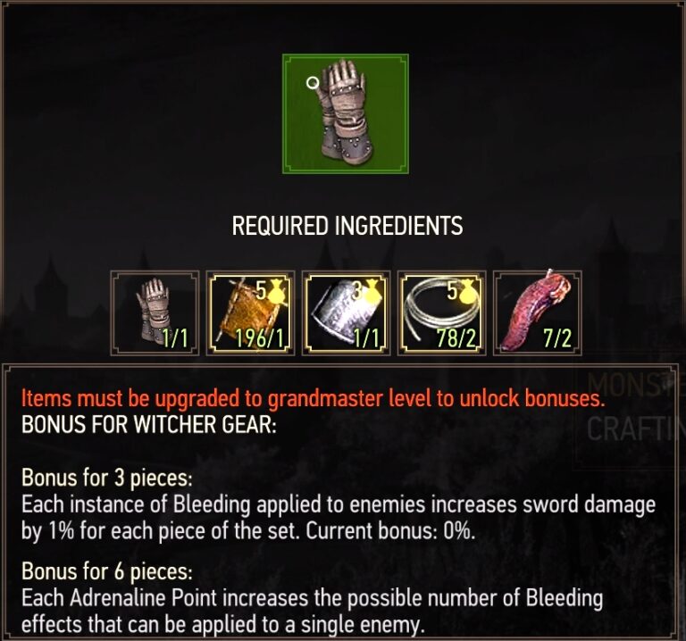 How to get the Mastercrafted Wolven Gear in The Witcher 3 (Wolf School ...