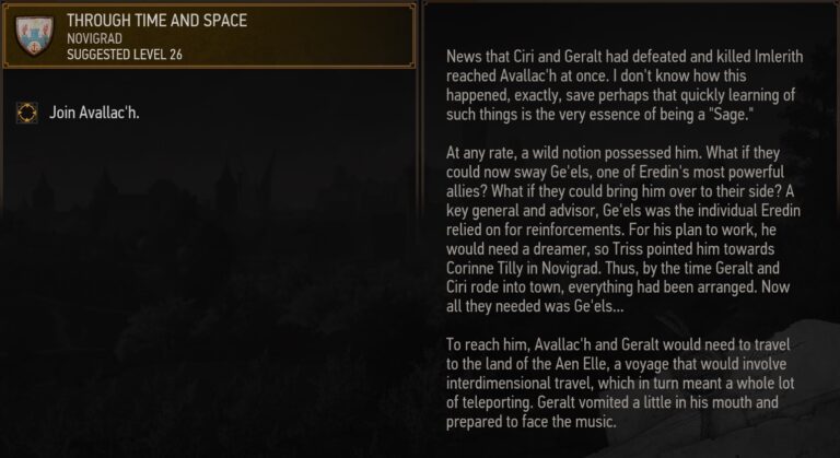 The Witcher 3 Through Time and Space Full Quest Walkthrough - VULKK.com