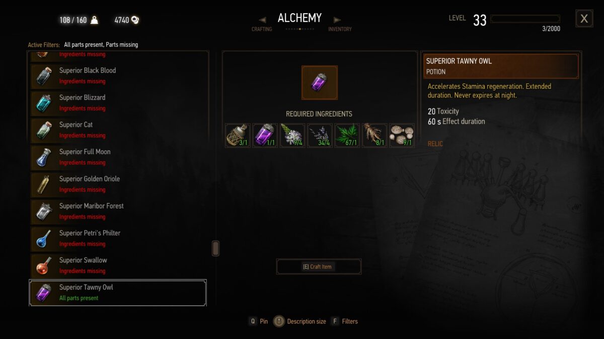 Full Witcher 3 Potions Catalog and Locations Guide - VULKK.com