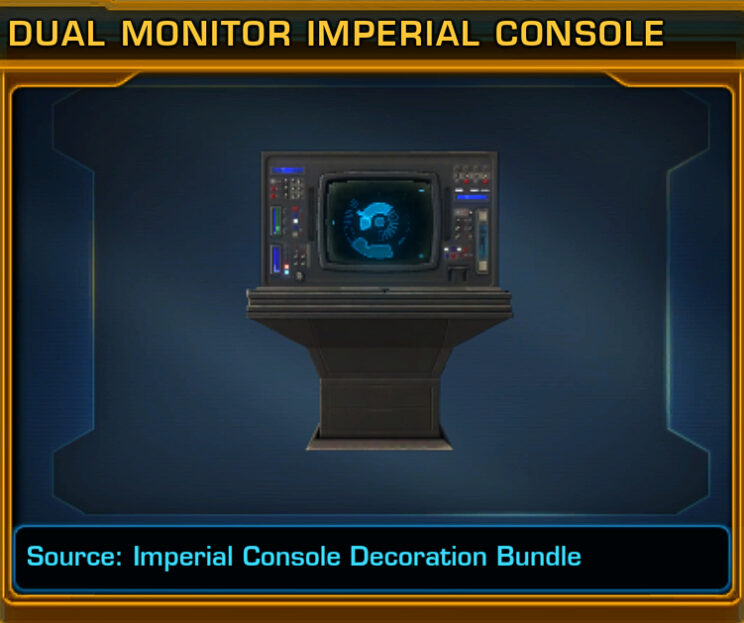 SWTOR Imperial Console Decoration Bundle Overview - VULKK.com