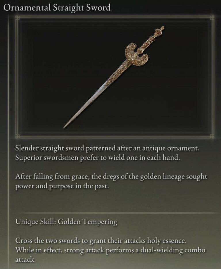 Full Elden Ring Straight Swords Catalog and Locations Guide - VULKK.com