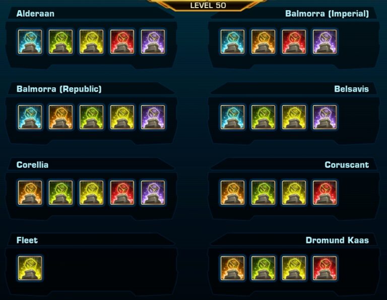 SWTOR Datacron Locations Guide and Achievements Lists - VULKK.com