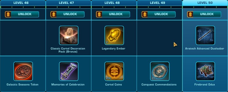 SWTOR Galactic Season 4 Guide and Rewards List - VULKK.com