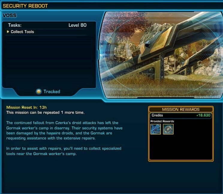 SWTOR Voss Interpreter's Retreat Daily Missions and Achievements Guide - VULKK.com