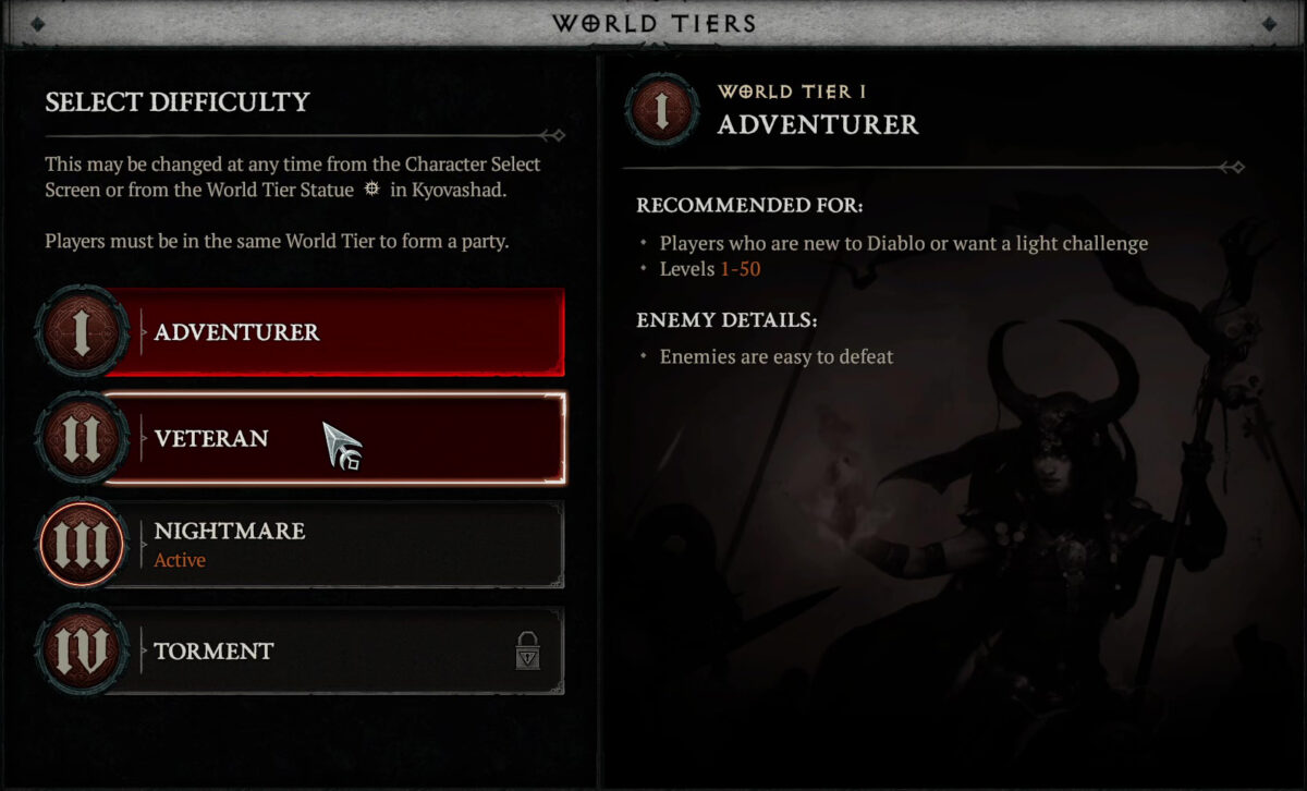 Diablo 4 World Tiers System Explained - VULKK.com