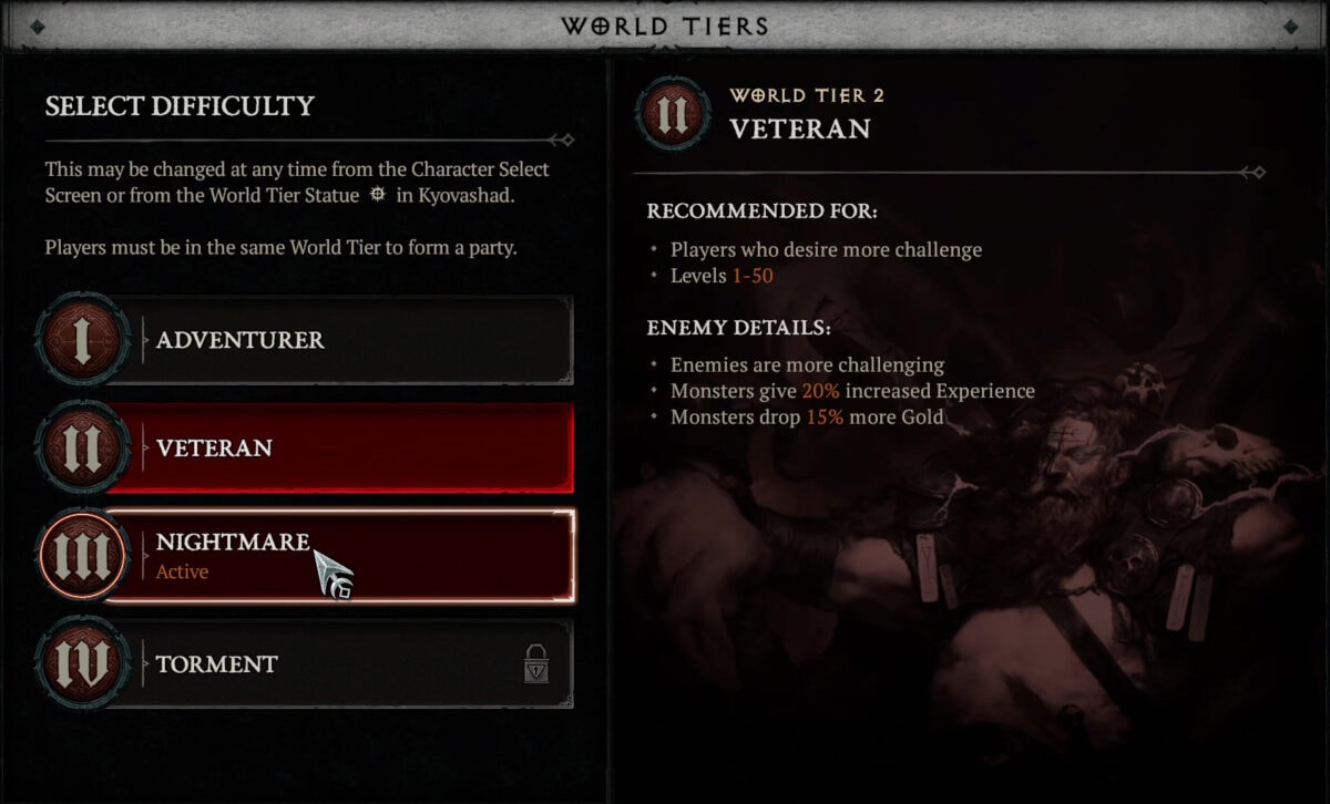 Diablo 4 World Tiers System Explained - VULKK.com