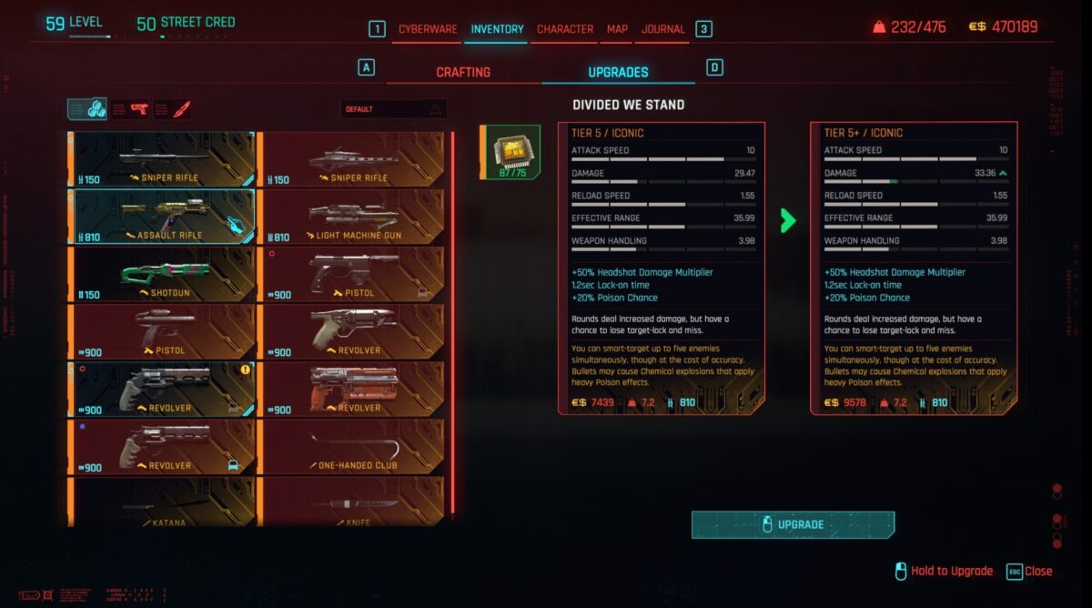 How gear works in Cyberpunk 2077 - VULKK.com