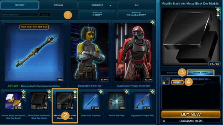 SWTOR 7.5 New Enhanced Dyes Overview - VULKK.com
