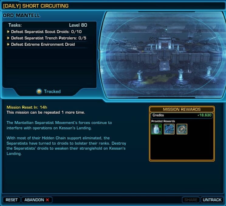 SWTOR Kessan's Landing Daily Area and Achievements Guide - VULKK.com